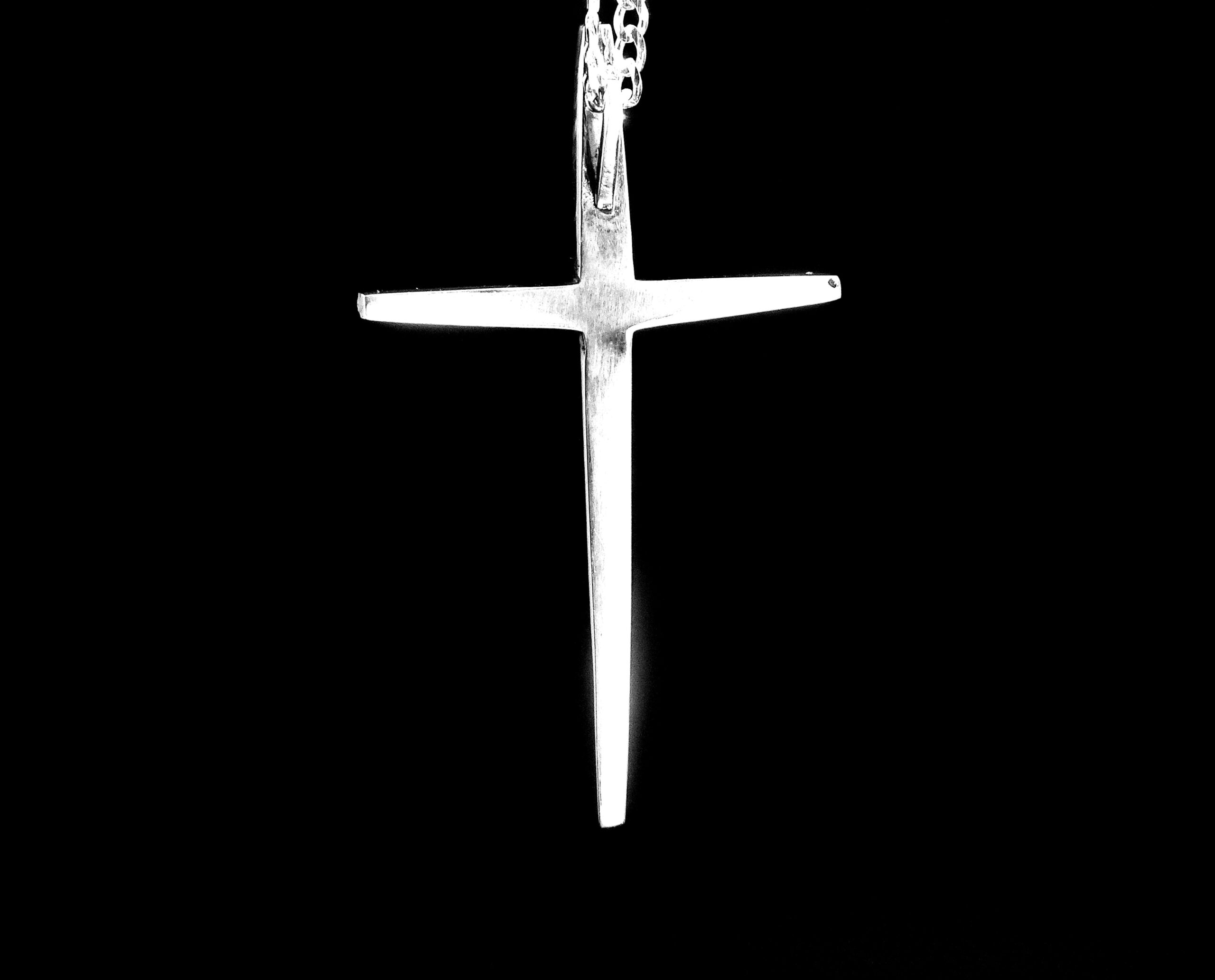 CROSS-TAPERED TEXTURED-STERLING SILVER CROSS SIZE: 3″ X 1 7/8" - The ...